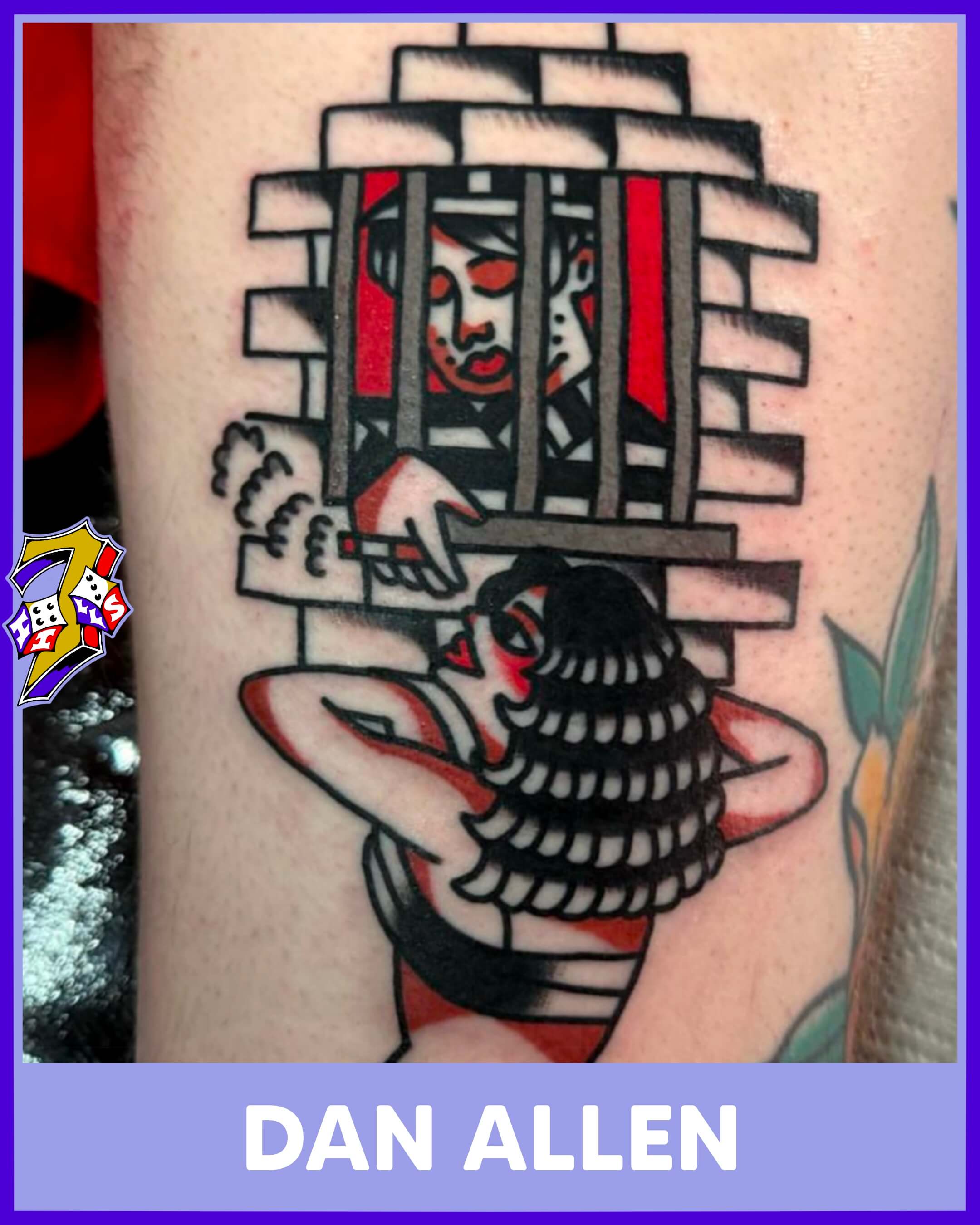 A tattoo by Dan Allen